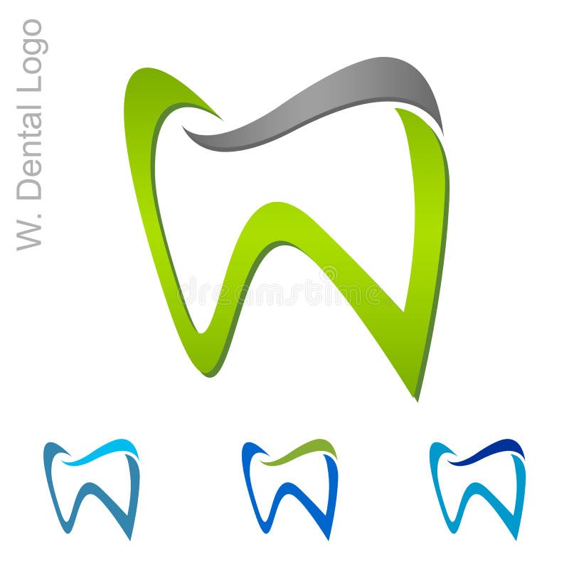 Dental Clinic Logo Tooth Abstract Design Stock Vector - Illustration of ...