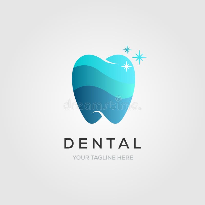 Dental or Dentist Logo Symbol, Clean Tooth Symbol Stock Vector ...