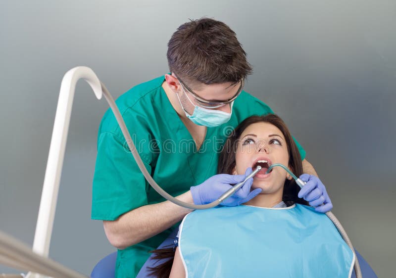 Dental drilling stock image. Image of glove, instrument - 30885335