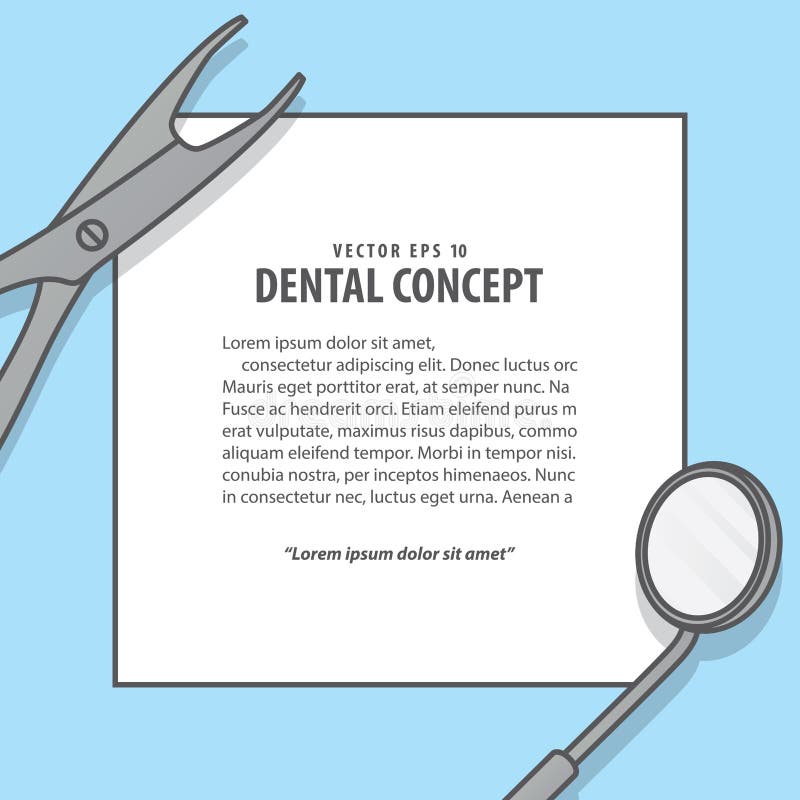 Dental Frame, Background for Text Stock Illustration - Illustration of ...