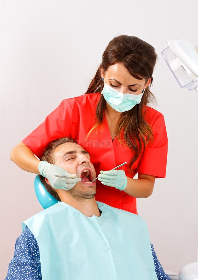 Dental examination stock image. Image of happy, medical - 56922951