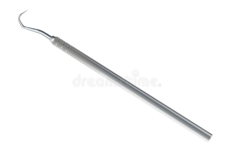 Dental Explorer or Probe, 3D Rendering Stock Illustration ...