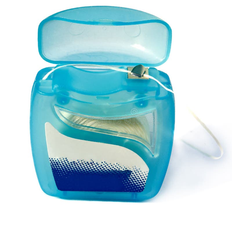 Dental Floss stock photo. Image of medicine, blue, pack - 23990234