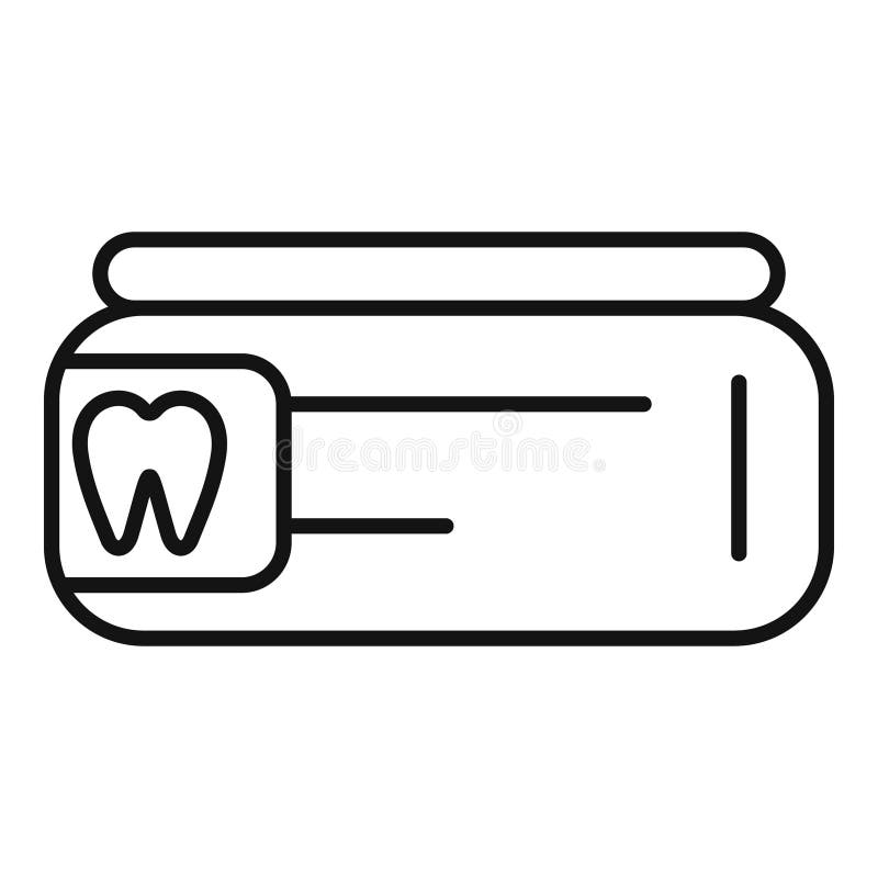 Dental Floss Box Containing White Dental Floss for Oral Hygiene Stock ...