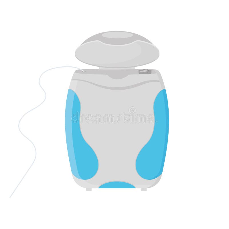 Dental Floss in a Container, Color Isolated Vector Illustration Stock ...