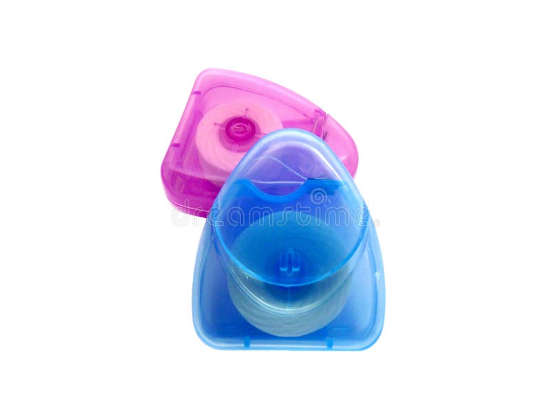 Dental Floss in a Plastic Box Stock Image - Image of oral, smile: 103120943