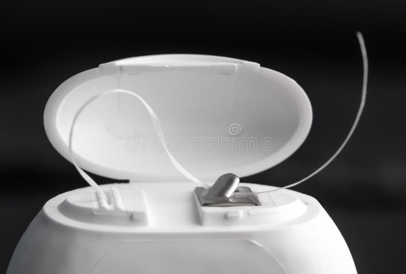 Dental floss in white box stock image. Image of medicine - 222114515