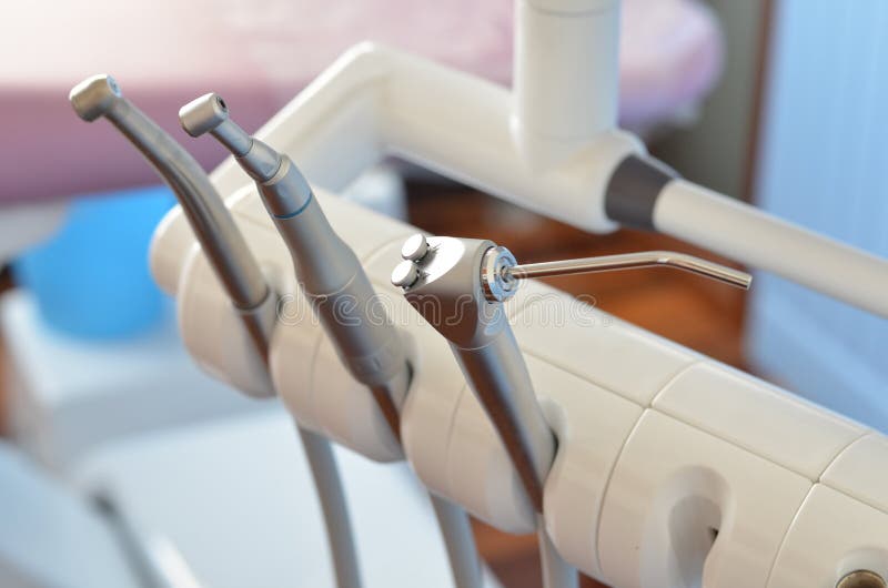 Close Up Dental Air Flow Treatment Stock Image - Image of dent, cavity ...