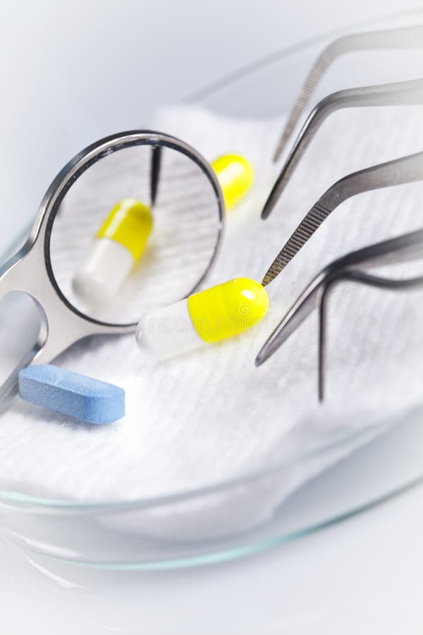 Dental health care items stock image. Image of copy, inspection - 21795881