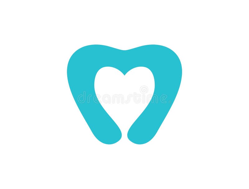 Dental Heart Logo Icon Template 2b Stock Vector - Illustration of hand ...