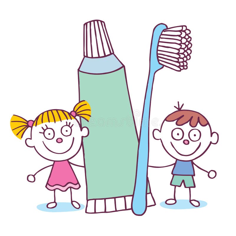Toothpaste Toothbrush Clip Art Stock Illustrations – 751 Toothpaste ...