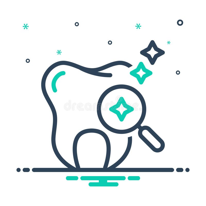 Mix Icon for Dental, Teeth and Treatment Stock Vector - Illustration of ...