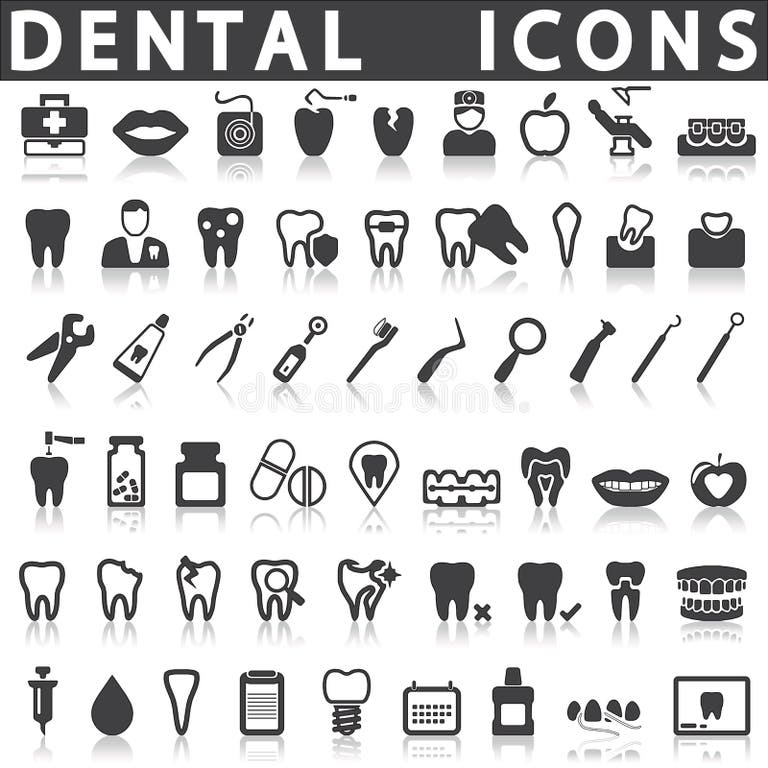 Dental Icons Stock Illustrations – 14,439 Dental Icons Stock ...