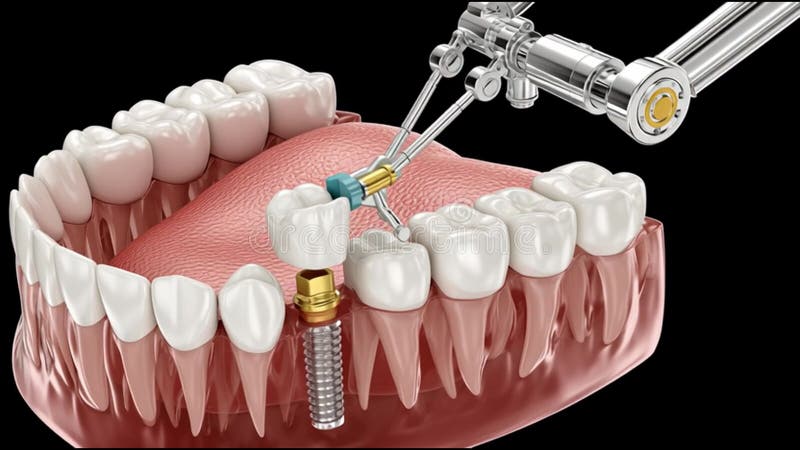 Dental Implant Procedure Demonstration Using Advanced Surgical Tools ...
