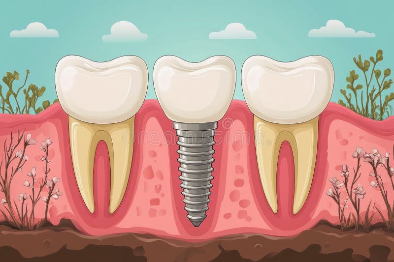 Dental Implant Surgery Restoring a Lost Tooth, Ensuring Proper Chewing ...