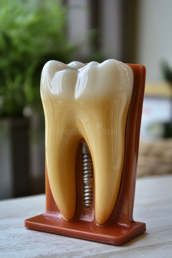 A Dental Implants Model Illustrates the Anatomy of Artificial Teeth ...