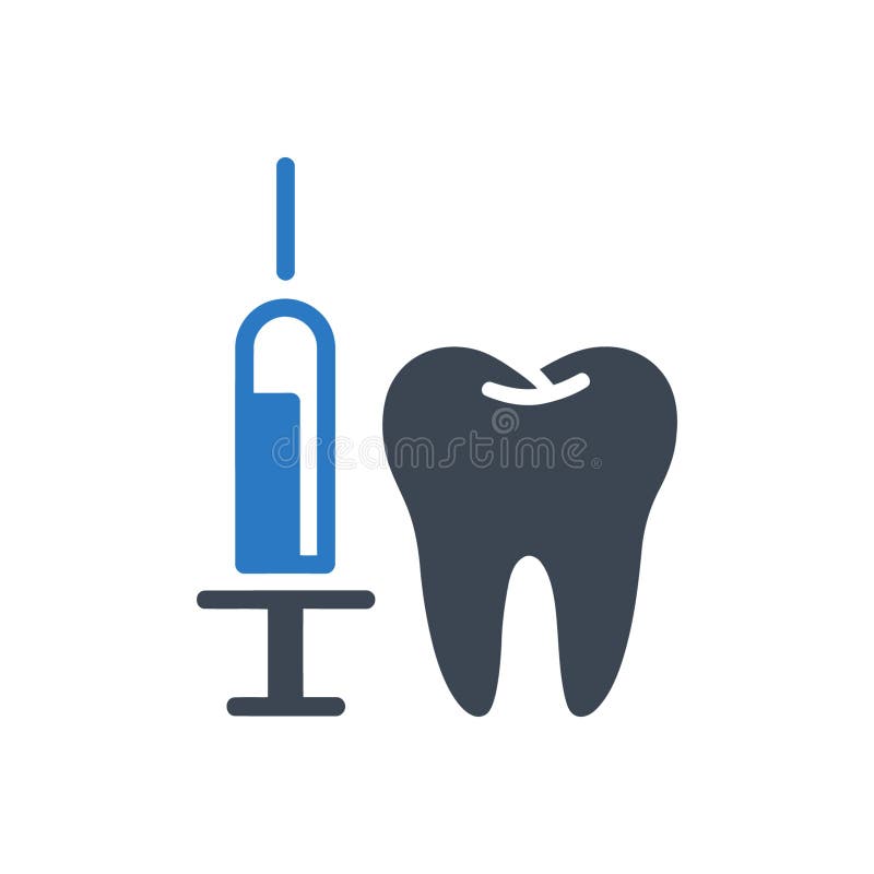 Dental Injection Tool Icon stock vector. Illustration of icon - 361691257