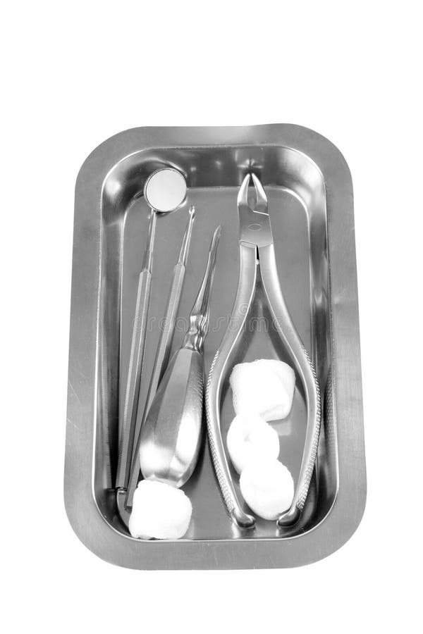 Dental Instruments and Medical Supplies in Clinic Stock Photo - Image ...