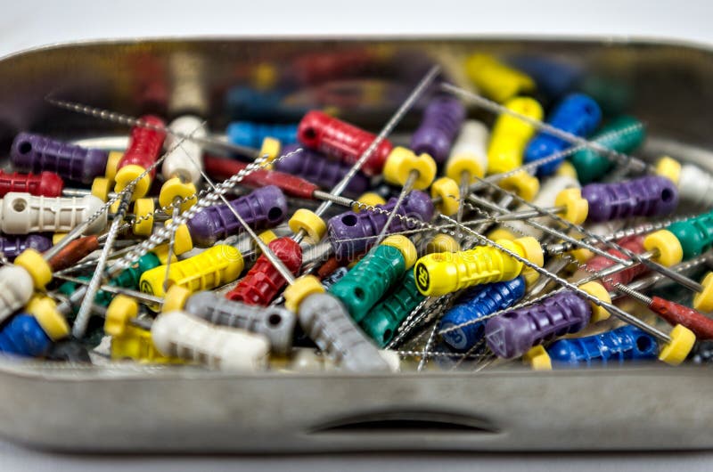 Dental Instruments for Endodontic Treatment of Teeth, Pulpitis Stock ...