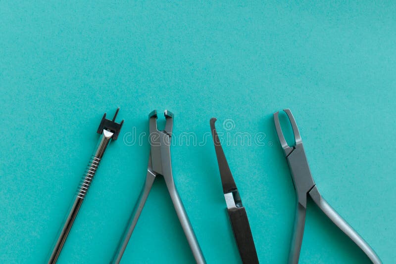 Dental Instruments for Tooth Extraction. Stock Image - Image of ...