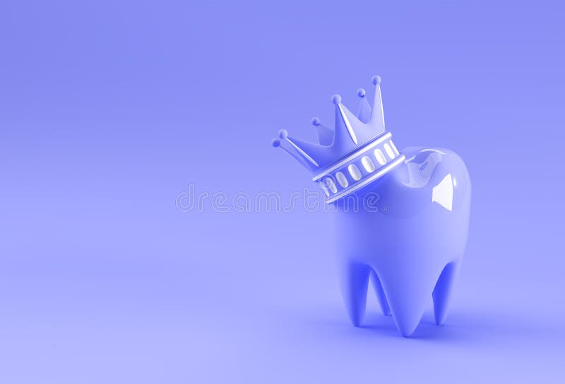 Dental King Model of Premolar Tooth 3D Rendering Stock Illustration ...