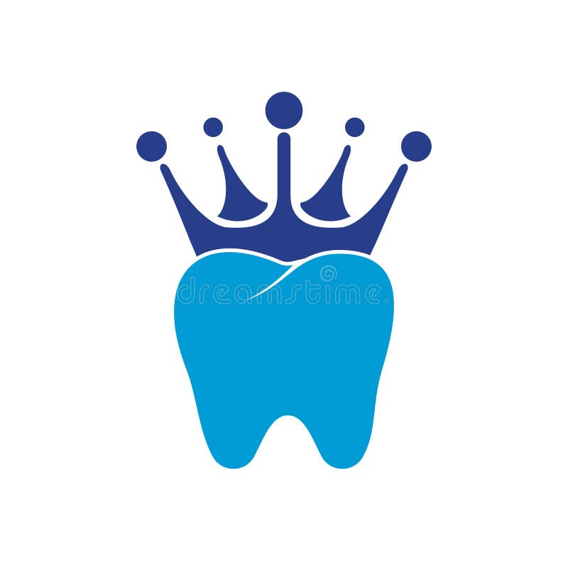 Dental King Vector Logo Design. Tooth and Crown Icon Design. Stock ...