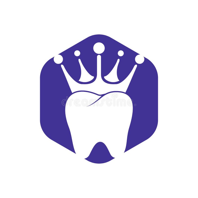 Dental King Vector Logo Design. Tooth and Crown Icon Design. Stock ...