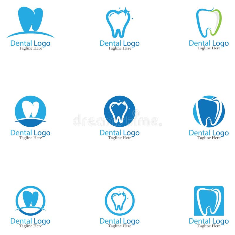 Dental logo and symbol. stock vector. Illustration of business - 161559999