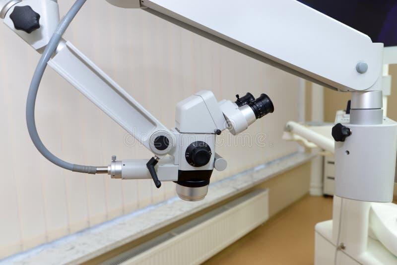 Dental microscope close-up stock photo. Image of camera - 239031154