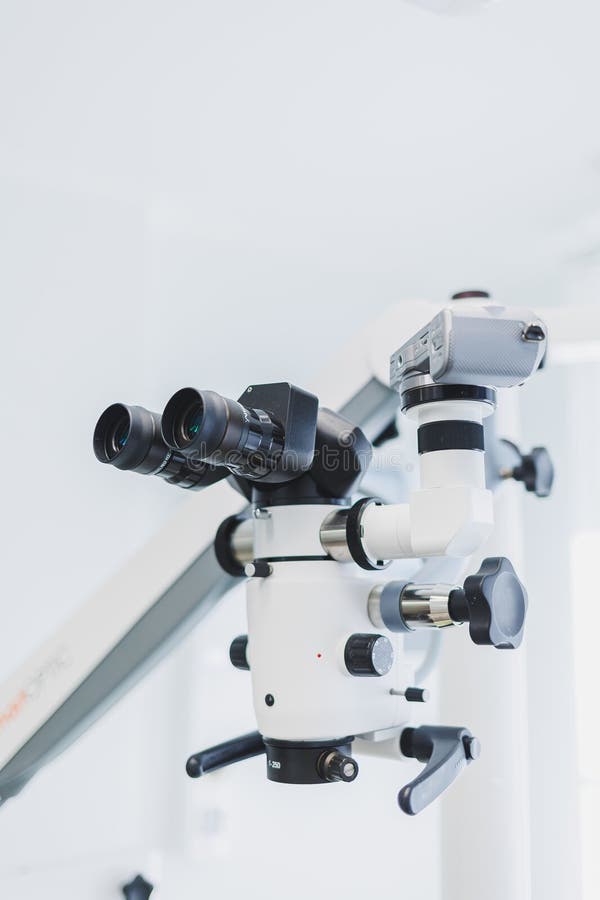 Dental Microscope in a Modern Stock Photo - Image of device, laboratory ...