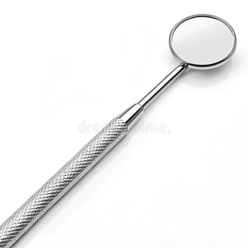 Dental Mirror Tool on White Background Stock Illustration ...