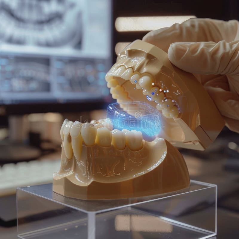 Dental Model and AR Visualization Stock Photo - Image of treatment ...