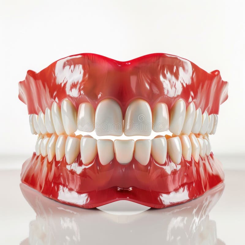 Dental Model of Human Teeth and Gums. Generative Ai Stock Illustration ...