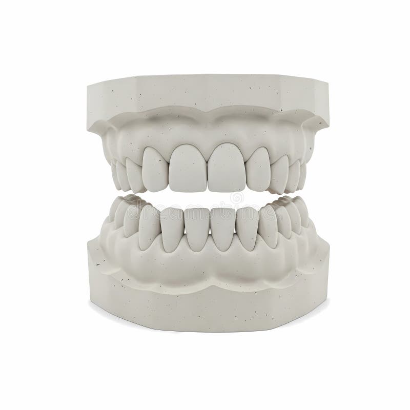 Dental Model Plaster Figure Illustration Stock Illustration ...
