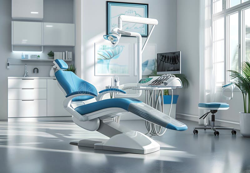 Dental Office in Delicate Colors Stock Image - Image of dentist ...