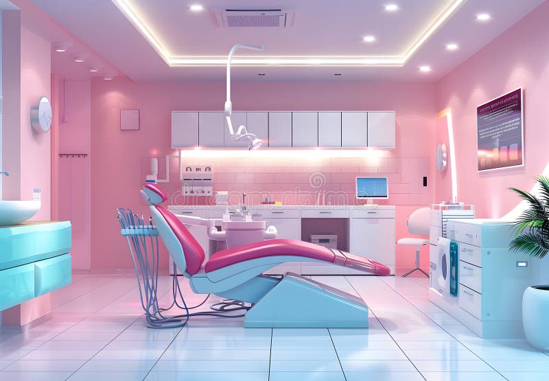 Dental Office in Delicate Colors Stock Photo - Image of profession ...