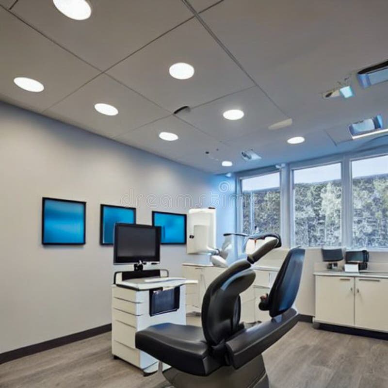 Dental Office in a Modern Hospital. Interior Stock Image - Image of ...