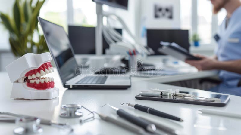 The Dental Office Workspace. AI Generated Stock Photo - Image of ...