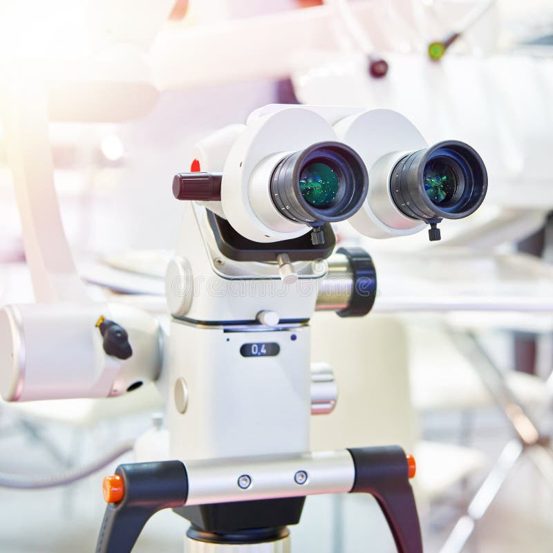 Digital Stereo Microscope with Monitor Stock Image - Image of display ...