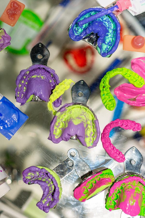 Dental Orthodontic Tools. Multi-colored Device for Making a Molded ...
