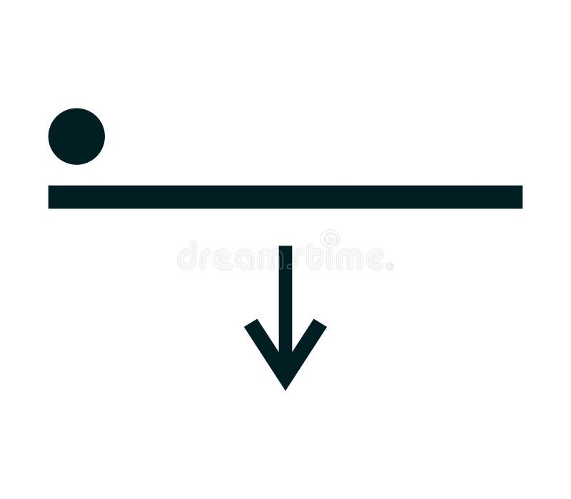 Dental Patient Support, Down Position Symbol Stock Vector ...