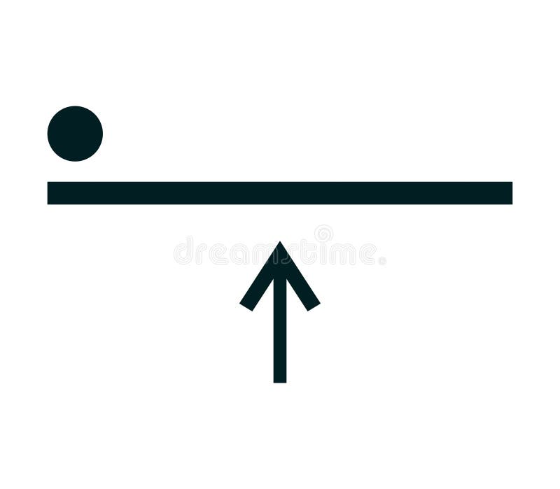 Dental Patient Support, Up Position Symbol Stock Vector - Illustration ...