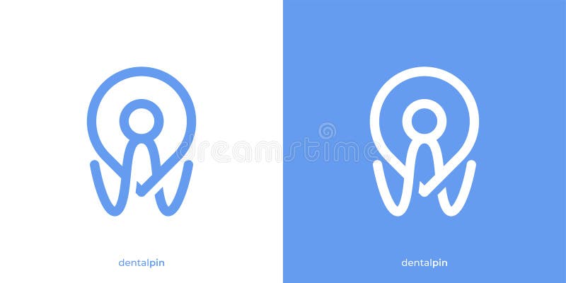 Simple Dentist Location Logo. Abstract Teeth and Location Pin Map Point ...