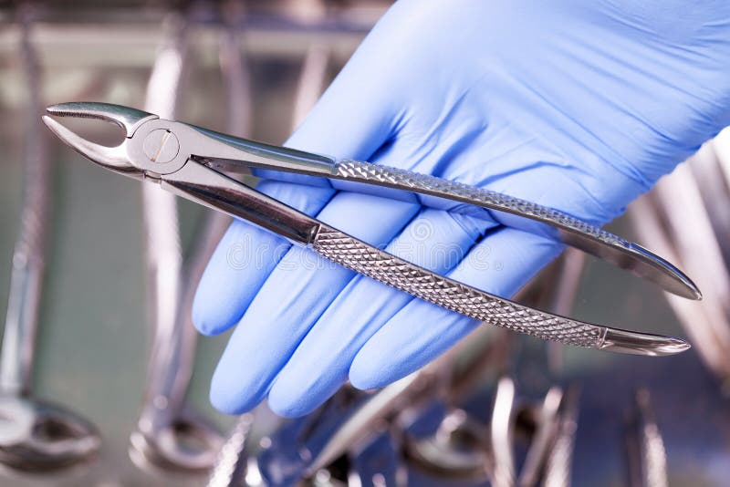 Dental pliers tool stock image. Image of professional - 86316149