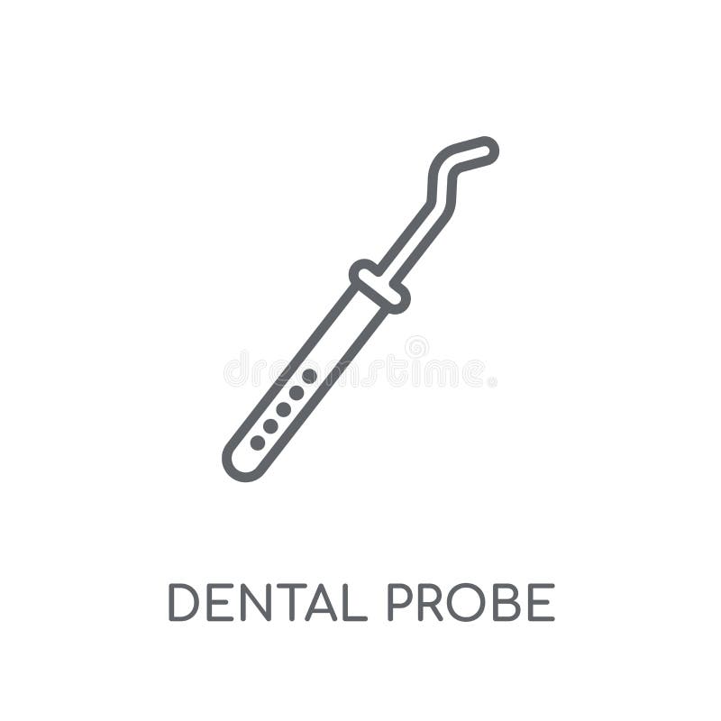 Dental Probe Icon on White Background. Simple Element Illustration from ...