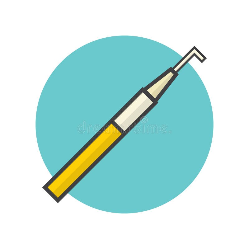 Dental Probe. Vector Illustration Decorative Design Stock Vector ...