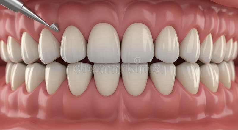 Dental Procedure: 3D Model Shows Tooth Shaping with Precision ...