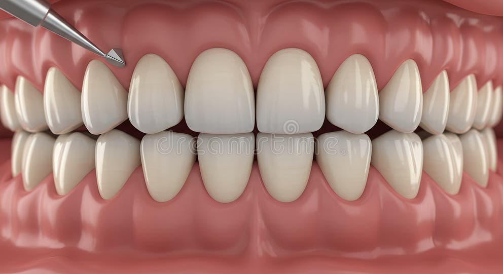 Dental Procedure: 3D Model Shows Tooth Shaping with Precision ...
