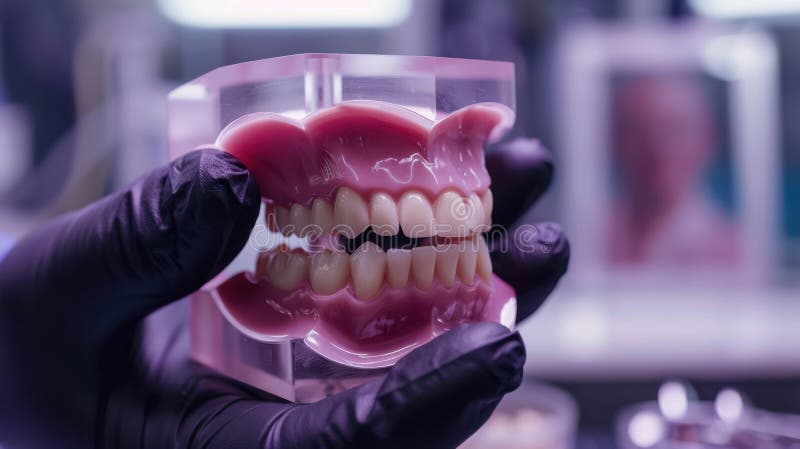 The Dental Prosthetic Model. AI Generated Stock Photo - Image of clinic ...