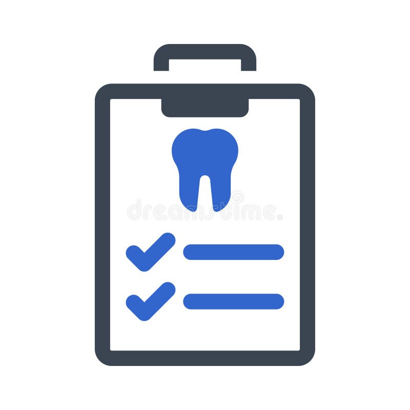 Dental Report icon stock vector. Illustration of icon - 263141802